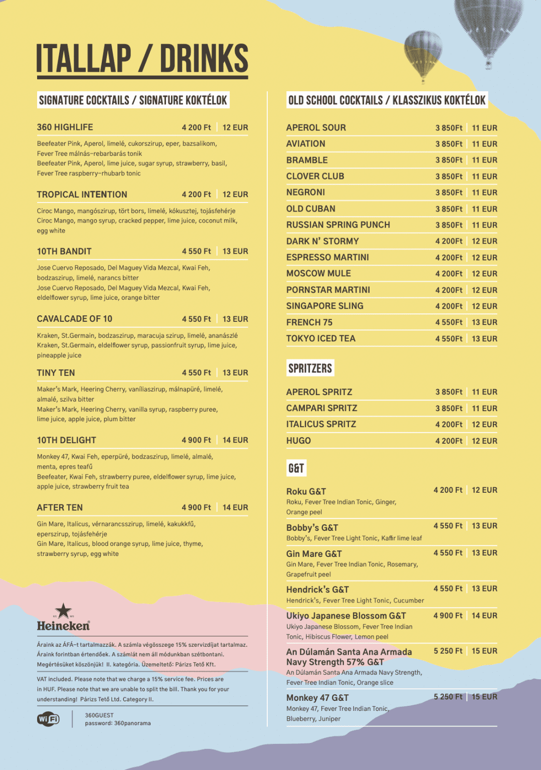 360 BAR - ROOFTOP BAR BUDAPEST